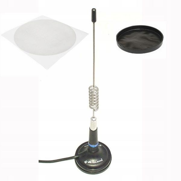 Kup antena CB magnesowa MIDLAND LC29 + GUMA * 3dB 33cm + naklejka ...