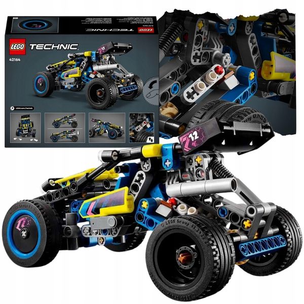 KLOCKI LEGO TECHNIC WYŚCIGÓWKA BUGE ŁAZIK TERENOWY AUTO VIP SZYBKO 24H ...