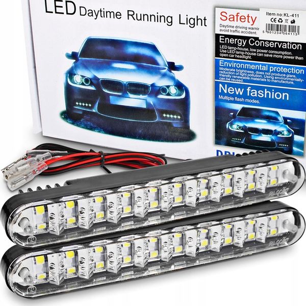 Lampy DRL Do Jazdy Dziennej 20 LED ŚWIATŁA dzienne LED Homologacja Do ...