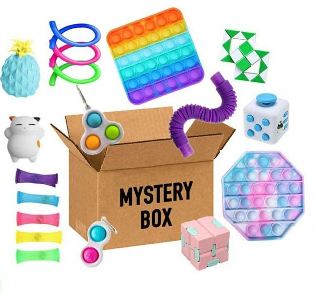 MYSTERY BOX ZESTAW FIDGET TOYS ANTYSTRESOWE POP IT - Arena.pl