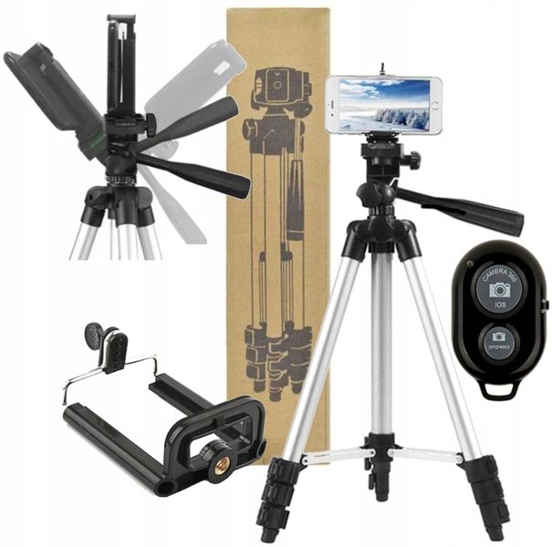 Statyw Stojak Tripod Bluetooth Uchwyt Na Telefon Aparat Fotograficzny ...