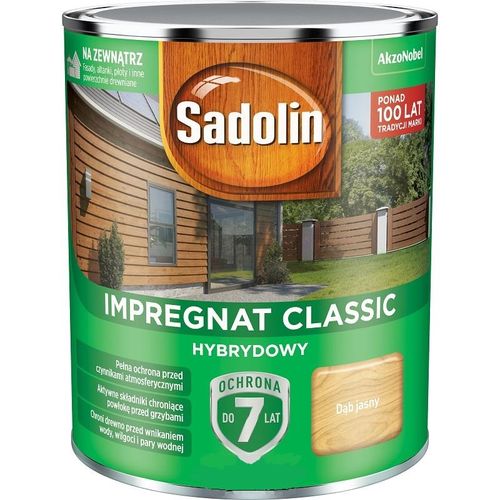 sadolin impregnat classic hybrydow 7 lat dąb jasny 0.75l - 5sach.dj0.75 ...