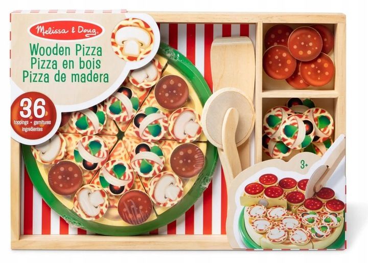 Kup MELISSA AND DOUG PIZZA DO KROJENIA ZABAWA W PIZZERIE ZABAWKA DLA ...