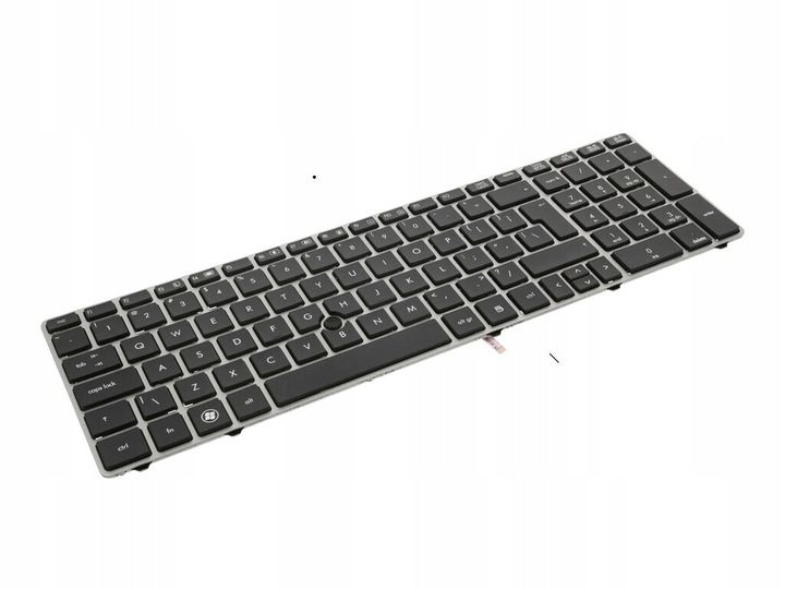 Klawiatura laptopa do HP EliteBook 8560P 8570P srebrna trackpoint ...