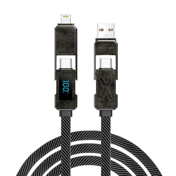 WIWU 100W Kabel 4 w 1 seri X Wi-C039 typy A+C-C+L , 150cm - Arena.pl