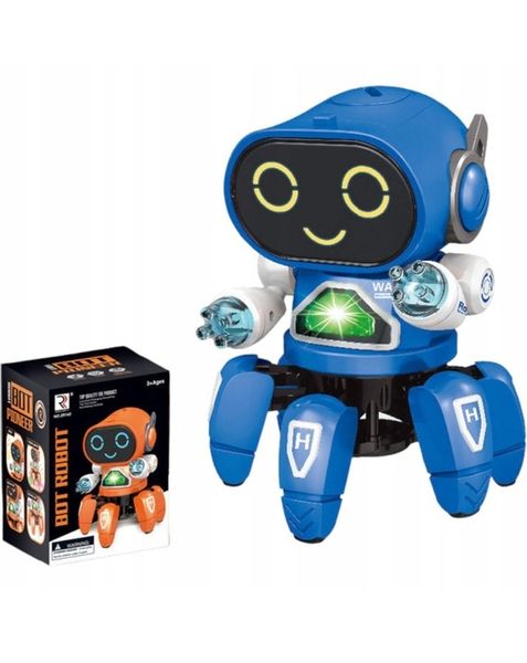 Kup INTERAKTYWNY TAŃCZĄCY ROBOT DISCO LED LED DLA DZIECI niebieski na ...