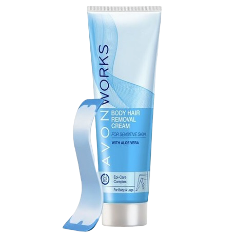 Avon Works Krem do depilacji skóry wrażliwej 100ml - Arena.pl
