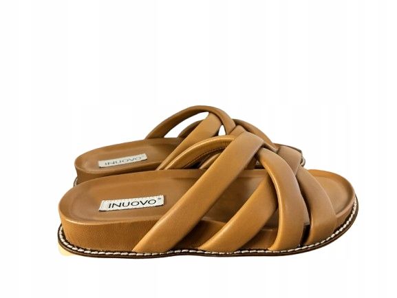 INUOVO KLAPKI DAMSKIE BRĄZOWE R.37 - Arena.pl
