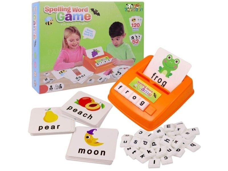 Edukacyjna Gra Słów, Dopasuj Literki, Nauka Języka Angielskiego 120 Kart - Arena.pl