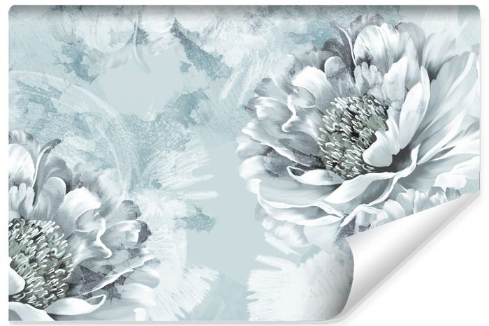 Fototapeta Do Jadalni Peonie PIWONIE Beton Abstrakcja Natura 180cm x 120cm - Arena.pl