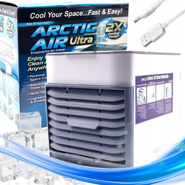 Mini Klimatyzator USB pokojowy przenośny wiatrak - Arena.pl