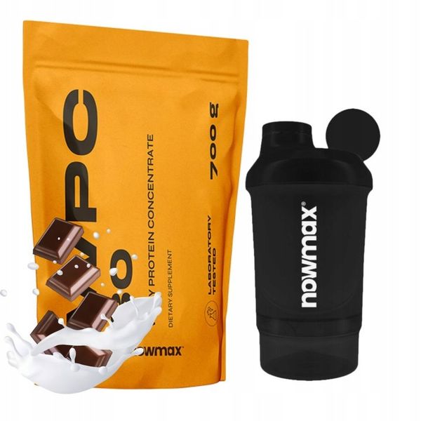 nowmax WPC 80 WHEY PROTEIN 700 g BIAŁKO SERWATKA + SHAKER - Arena.pl