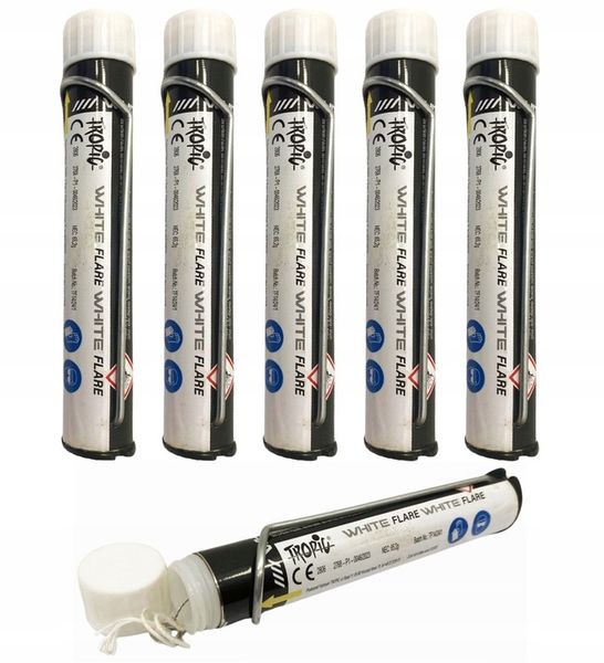 RACA MORSKA SYGNALIZACYJNA BIAŁA na zrywkę z uchwytem TF14W Tropic 6szt ...