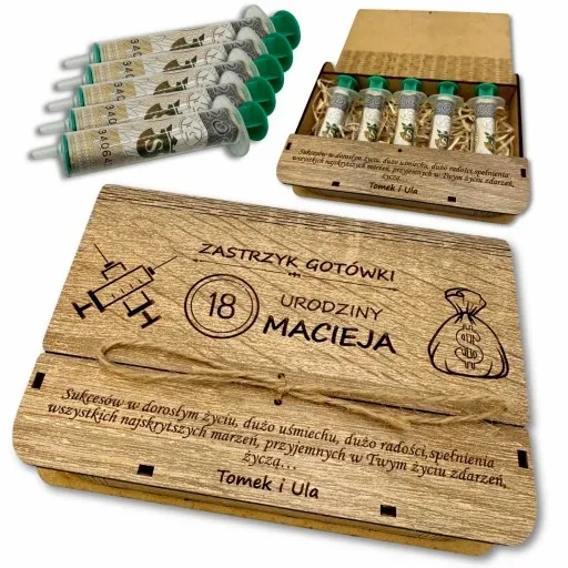 Zastrzyk Gotówki PREZENT 18 30 40 50 60 Urodziny - Arena.pl