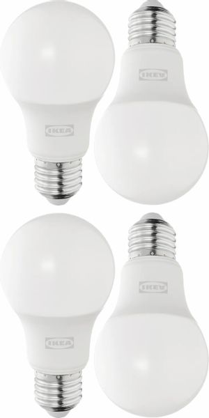 Żarówka LED E27 470lm 2700K ciepła biel kula opalowa IKEA SOLHETTA 4 ...