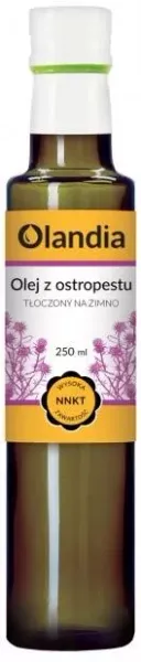 Olej Z Ostropestu Plamistego TŁoczony NA Zimno 250 ml - Olandia - Arena.pl