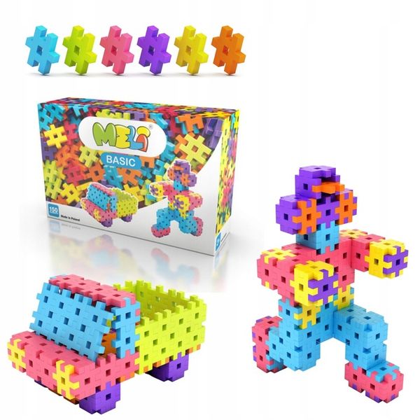 Kup KLOCKI WAFLE KONSTRUKCYJNE MELI Basic 150 El MINI PUZZLE GOFRY ...