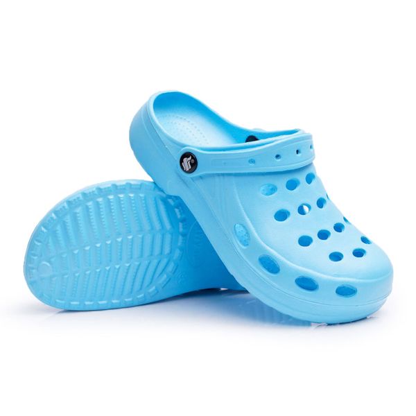 Damskie Klapki Błękitne Piankowe Kroksy Eva r.37 - Arena.pl