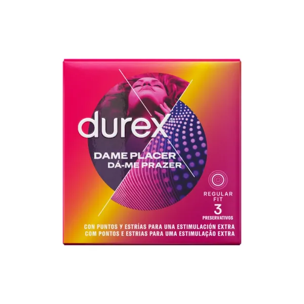 Kup durex dame placer 3 szt. anatomiczne prezerwatywy z wypustkami easy ...