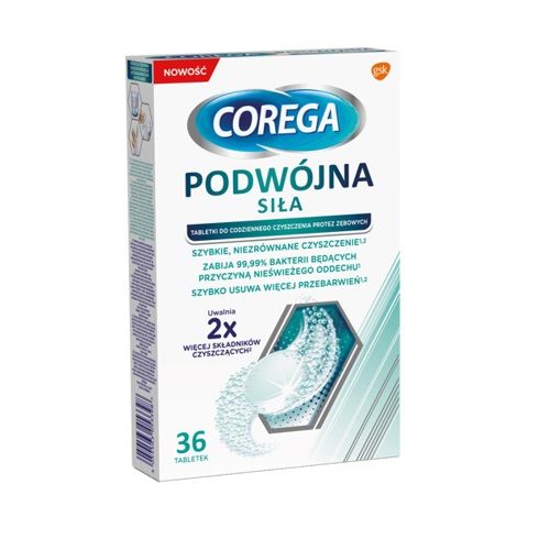 Kup Corega Tabs tabletki do czyszczenia protez zębowych Podwójna Siła ...