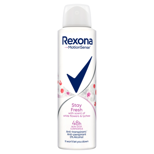 Rexona Stay Fresh White Flower&Lychee 48H Antyperspirant spray damski ...