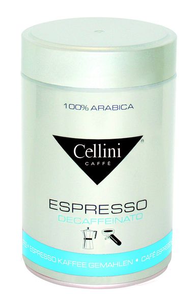CELLINI Kawa Premium Espresso Bezkofeinowa.100% Arabiki.W puszce.250 g ...