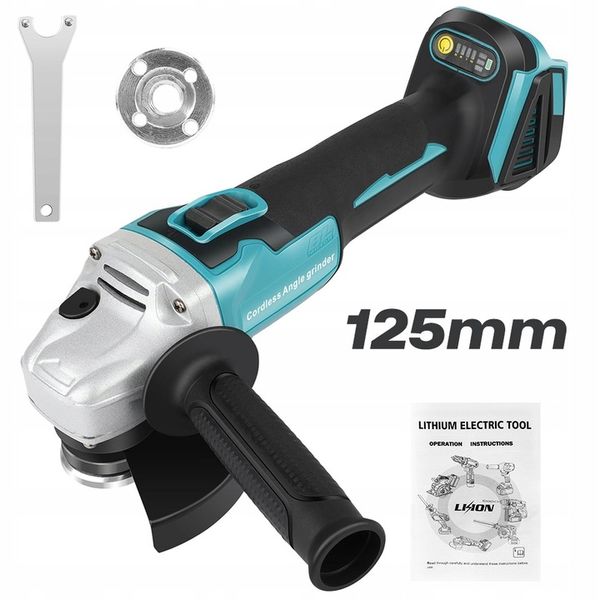 SZLIFIERKA KĄTOWA AKUMULATOROWA do DGA504 MOCNA 125MM 1000W RILBSTIX ...