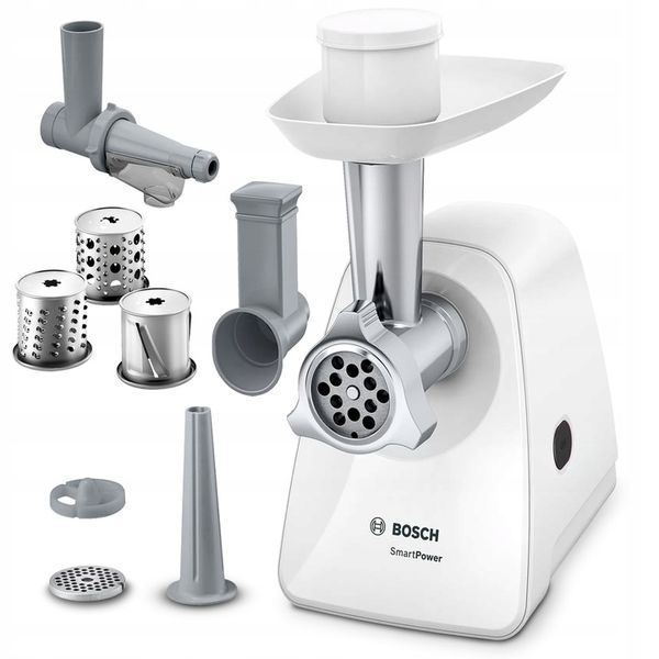 Maszynka do mielenia mięsa Bosch MFW2517W 1500 W Przystawka do soku ...