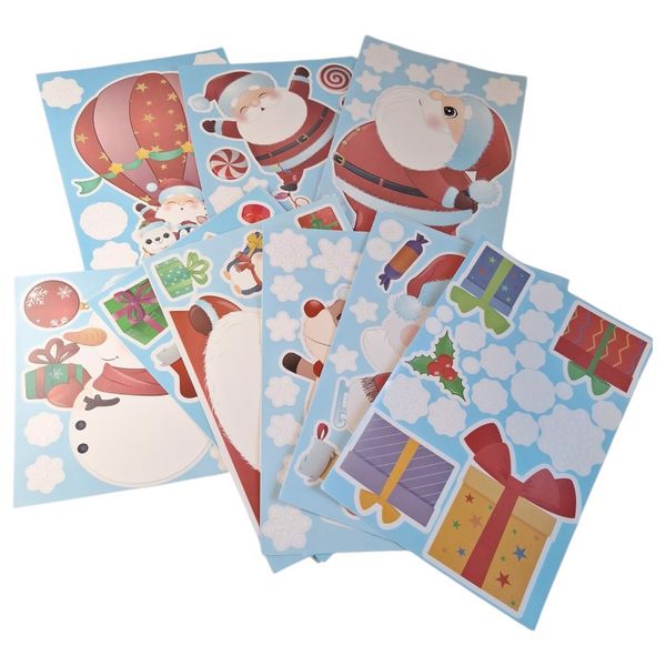 Samoprzylepne 145 sztuk Naklejki świąteczne Dekora - Arena.pl
