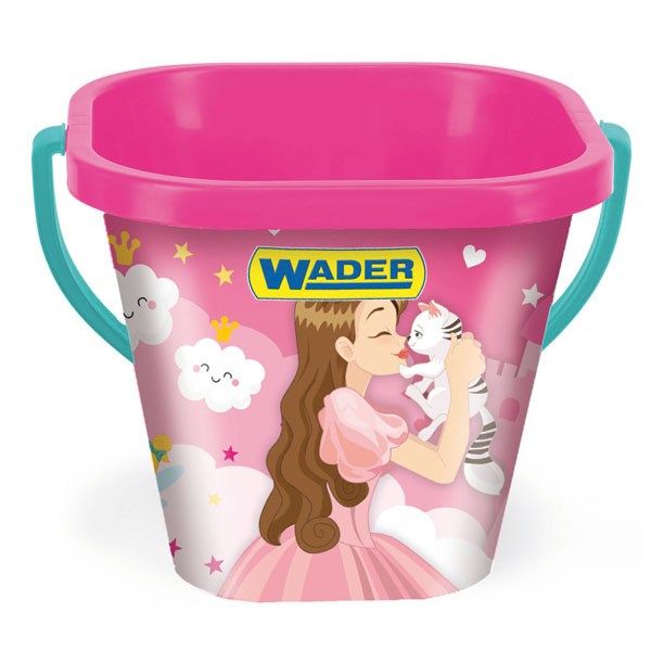 WIADERKO RÓŻOWE KWADRATOWE 2L Z IML WIADRO WADER 71714 - Arena.pl