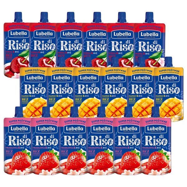 Lubella di Riso Mix musów owocowych z ryżem 100 g x 18 sztuk - Arena.pl