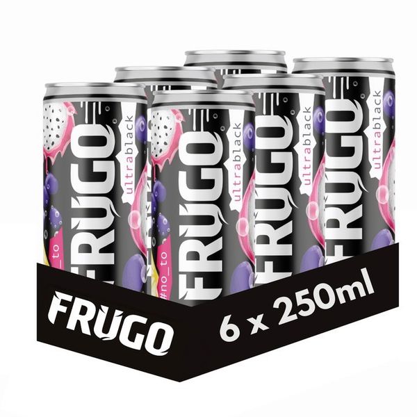 Kup FRUGO ULTRA BLACK Gazowany puszka 250 ml x 6 sztuk na arena.pl i ...