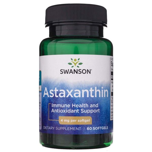 Swanson Astaxanthin (Astaksantyna) 4 mg - 60 kapsułek - Arena.pl