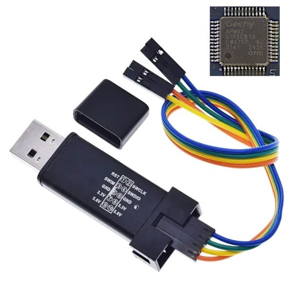 ST-LINK STLINK V2 układ APM32 programator SWD STM32 STM8 ARM kolor ...