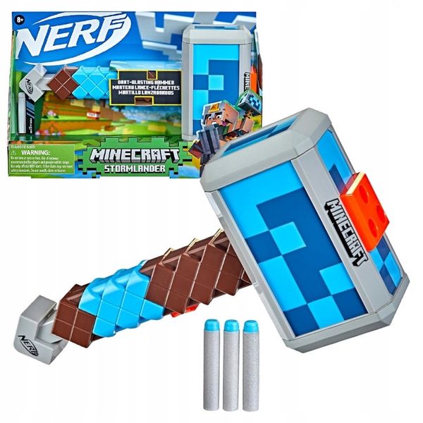 Kup NERF MINECRAFT STORMLANDER STRZELAJĄCY MŁOTEK MŁOT F4416 + 3 ...