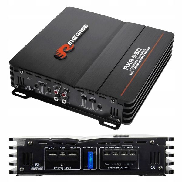 Wzmacniacz samochodowy Renegade 2 kanałowy MOSTEK 1 kanał 550W - Arena.pl