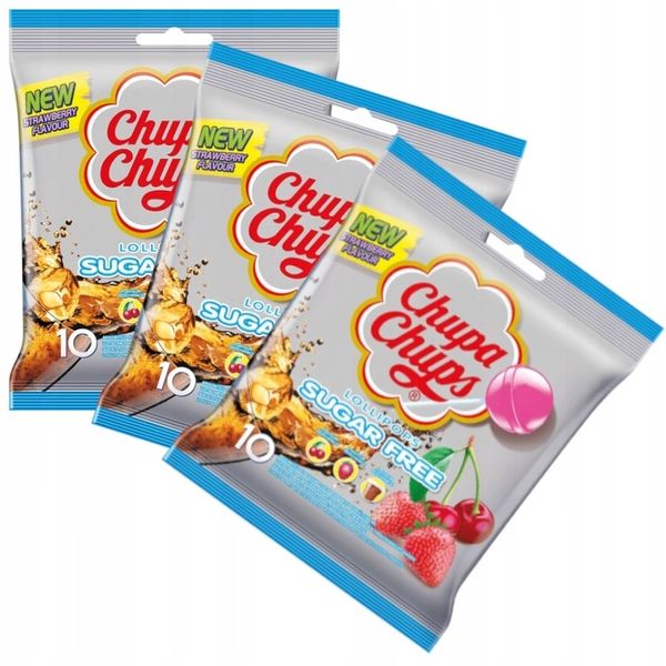 LIZAKI CHUPA CHUPS BEZ CUKRU 30 SZT LOLLIPOPS MIX - Arena.pl