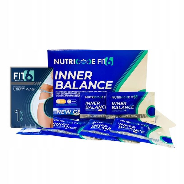 NOWY Nutricode Inner Balance FIT6 Krok I Lepsza wersja + Broszura z ...