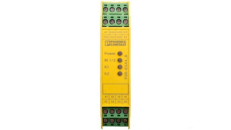 Przekaźnik bezpieczeństwa 3Z 1R 24V AC/DC zatrzymanie awaryjne i drzwi ...