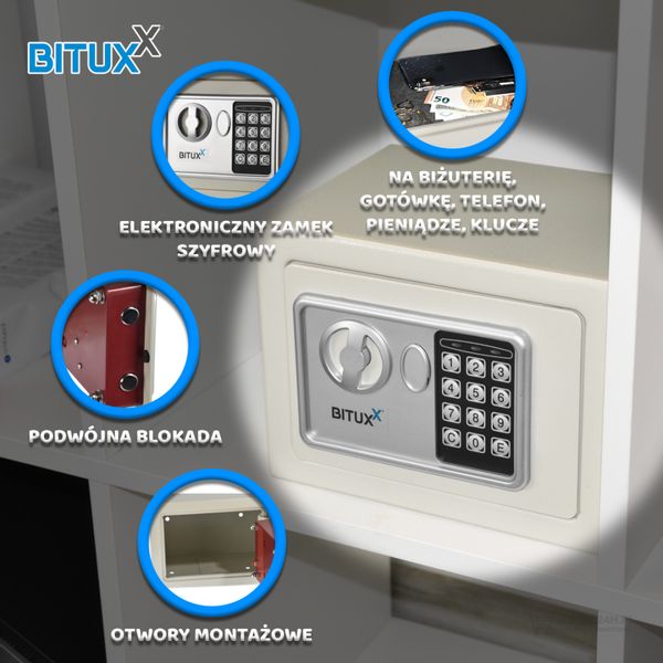 MINI SEJF elektroniczny skrytka na kod skrzynka 12361 - Arena.pl