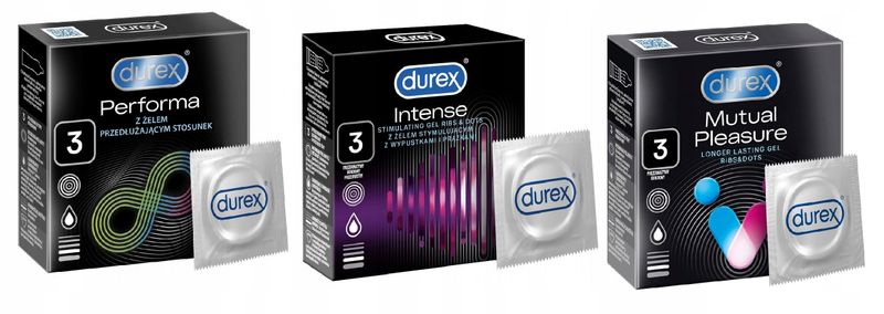 DUREX Zestaw Mix 9szt Prezerwatyw Intense Mutual Performa - Arena.pl