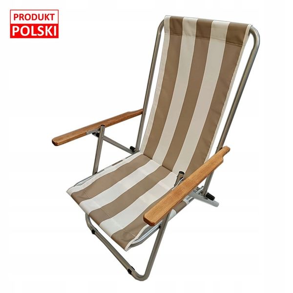 Kup LEŻAK PLAŻOWY GUSIO WZMACNIANY 150 KG POLSKI PRODUKT KEMPING na ...