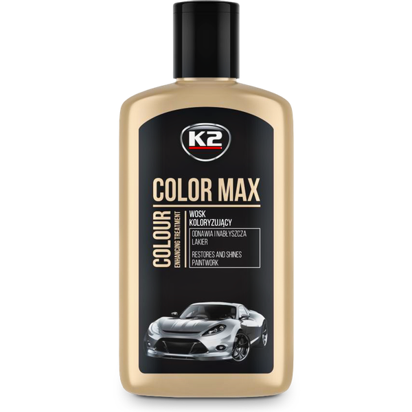 K2 COLOR MAX 250ML WOSK KOLORYZUJĄCY DO LAKIERU REGENERUJĄCY CZARNY ...