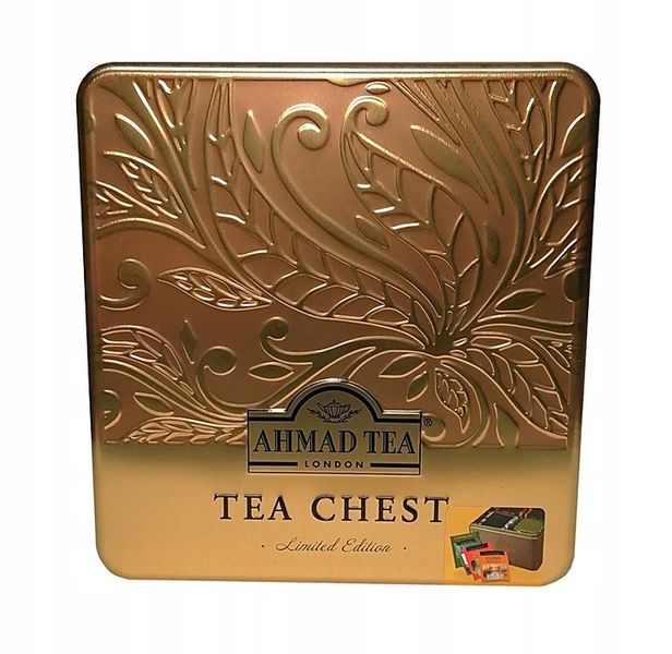 AHMAD Tea Chest Elegancki Zestaw Herbat w Puszce - Arena.pl