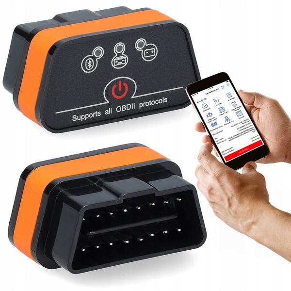 INTERFEJS DIAGNOSTYCZNY OBD2 BLUETOOTH TESTER ANDROID iOS WINDOWS ...