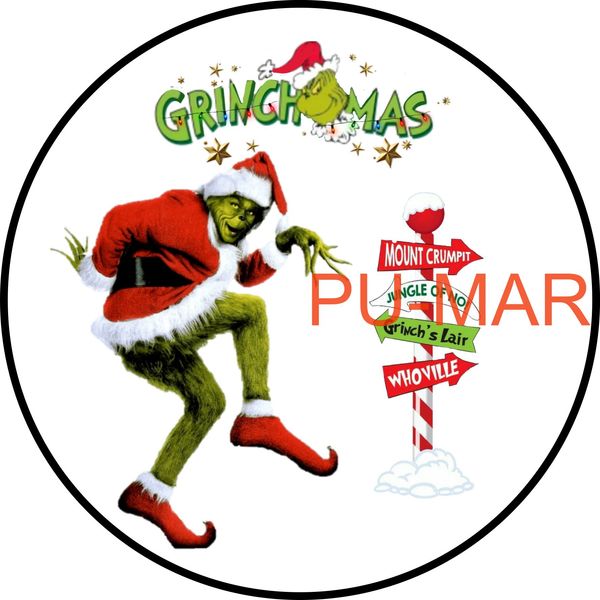 Kup Opłatek na tort GRINCH Świąt Nie Będzie Postać Boże Narodzenie ...