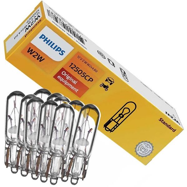 Żarówki W2W PHILIPS T5 W2x4,6d 12V 2W (10 szt.) - archiwum Arena.pl