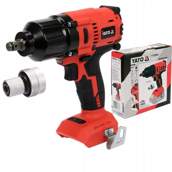 YATO KLUCZ BEZSZCZOTKOWY AKUMULATOROWY 1/2'' 700NM UDAROWY 18V YT-828061 - Arena.pl