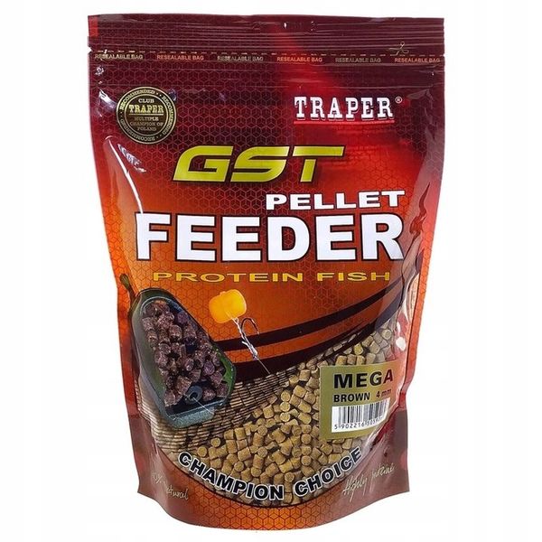 Traper GST Pellet Feeder 4mm Mega brown 500g - Arena.pl