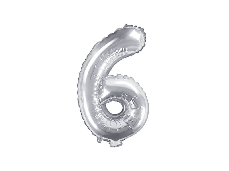 Kup Balon foliowy cyfra 6 srebrny 35 cm na arena.pl i ciesz się niską ceną